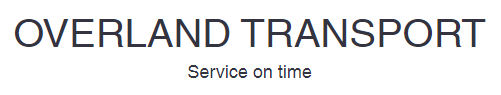 Home [overlandtransport.eu]